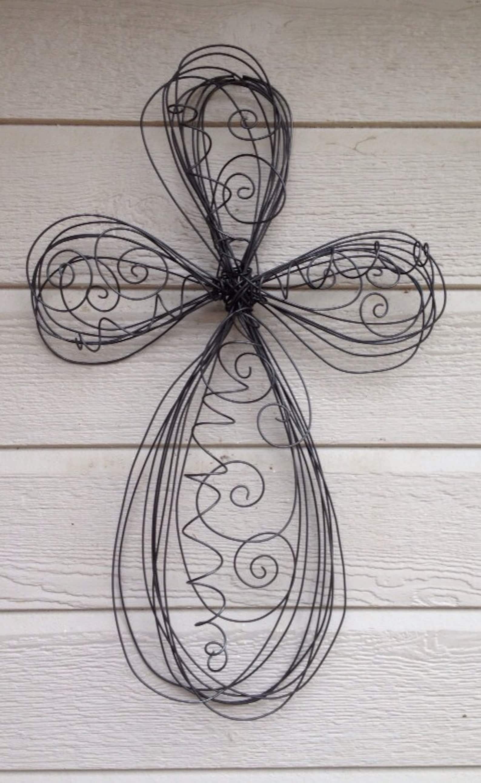 Medium Swirls and Twirls Twisted Wire Cross - Etsy