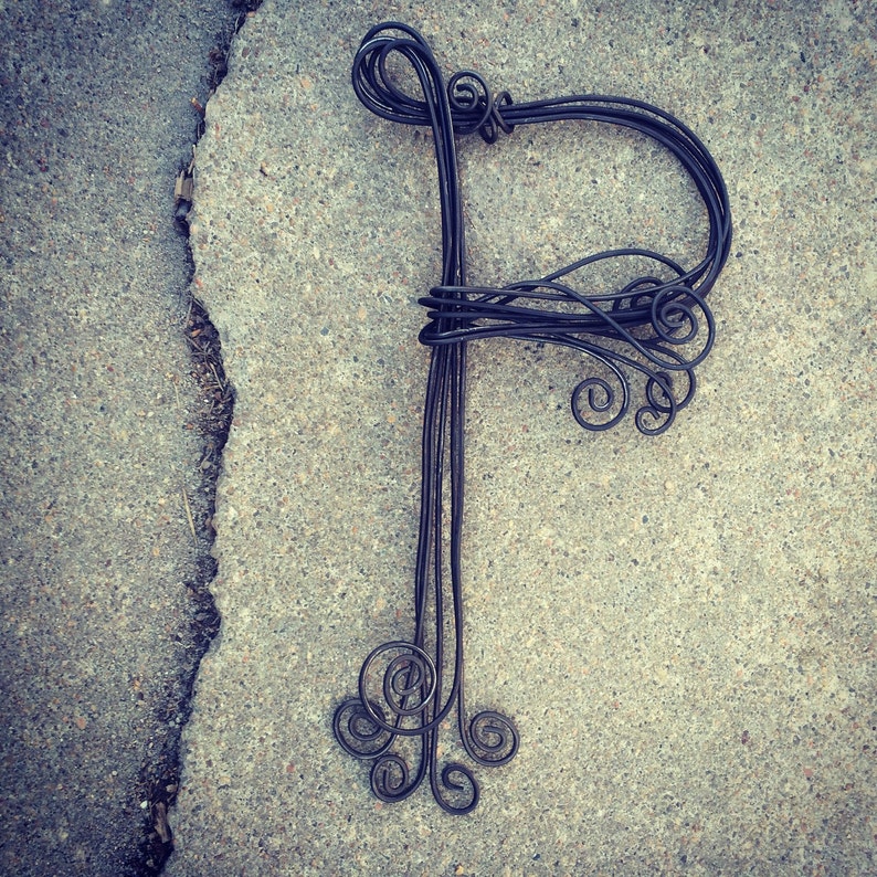 Twisted Wire Monogram Letter Script Initials Letters Capital Letter Wedding Decor Home Decor - Etsy