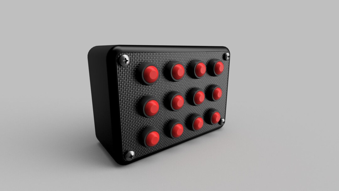 Button Box for Sim Racing 3D Print and Dxf Files - Etsy