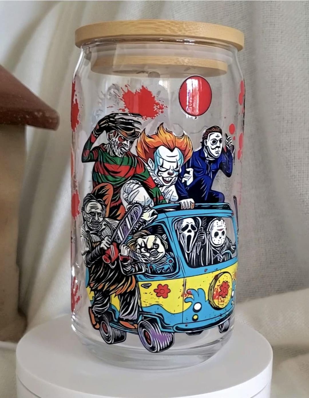 16oz Slasher Glass Cup, Libby Cup, Iced Coffee Cup, Morning Coffee ...