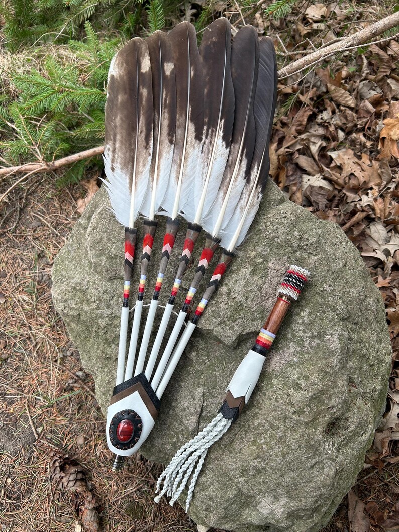 Palm-nut Vulture Wing Feather Ceremonial Smudge Fan - Etsy
