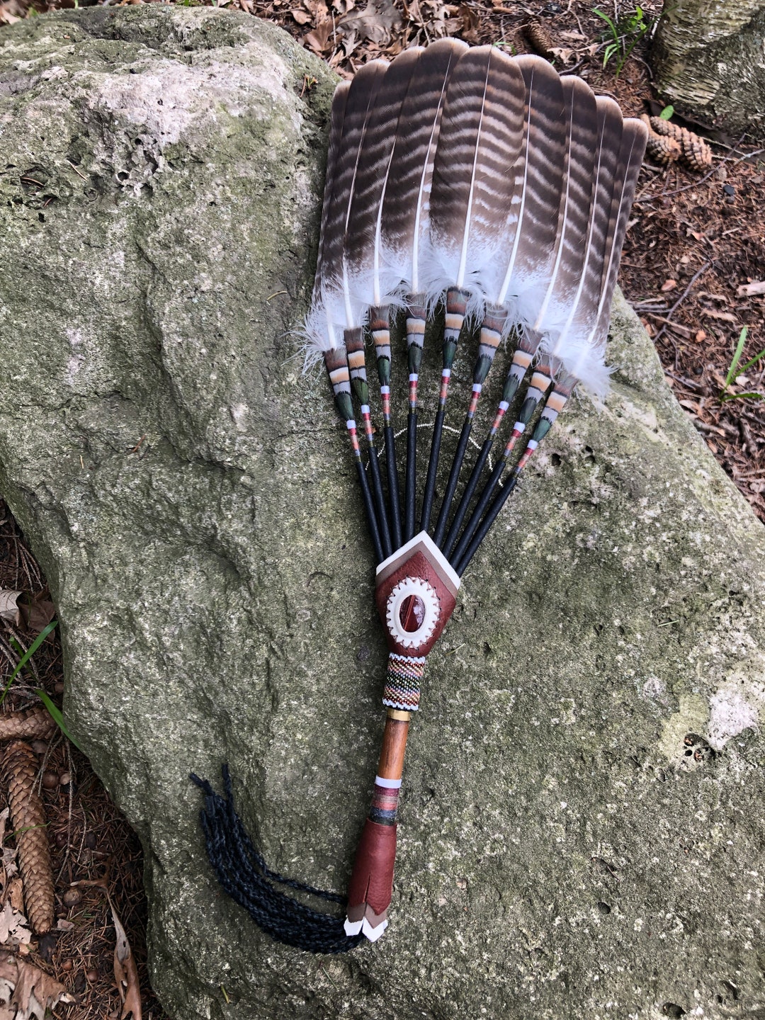 European Buzzard(hawk) Tail Feather Ceremonial Smudge Fan - Etsy