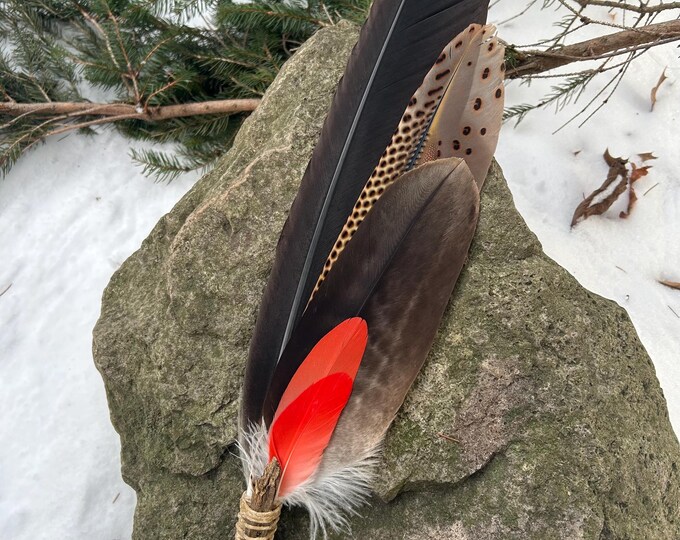 Vulture, Pheasant, Eagle+ Aya Vine Feather Wand (xx-large) - Etsy