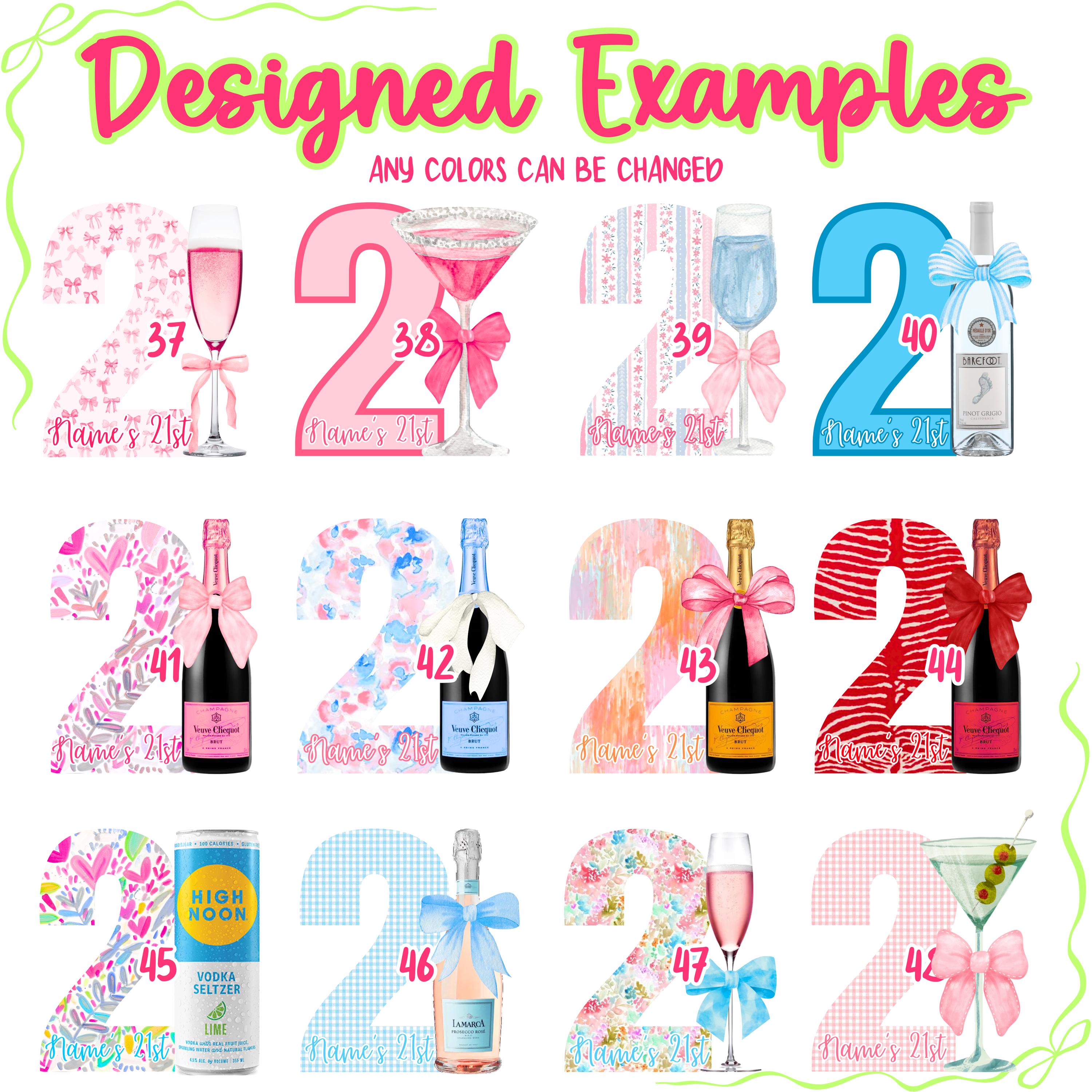Custom 21st Birthday Sign- Digital - Etsy
