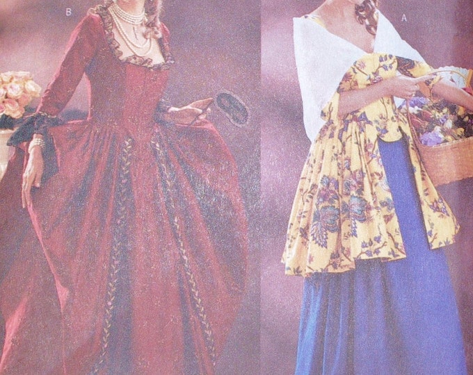 Butterick Sewing Pattern 3640 Making History Misses Historical French ...