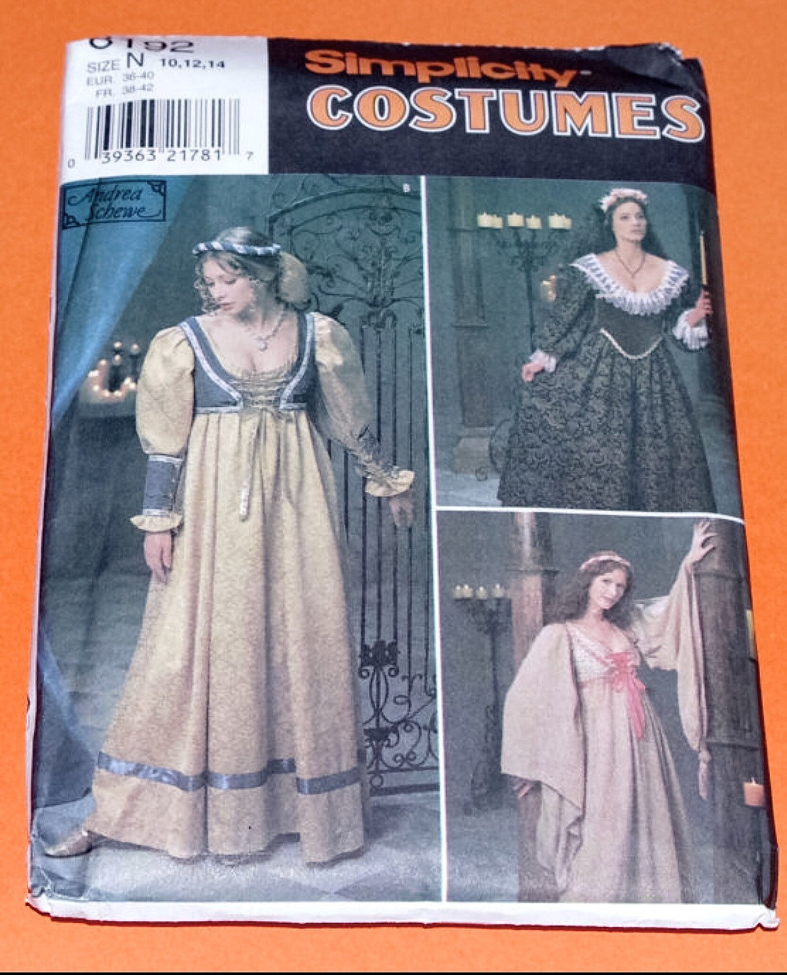 Simplicity Costumes 8192 Renaissance Dress & Headpiece Sewing - Etsy