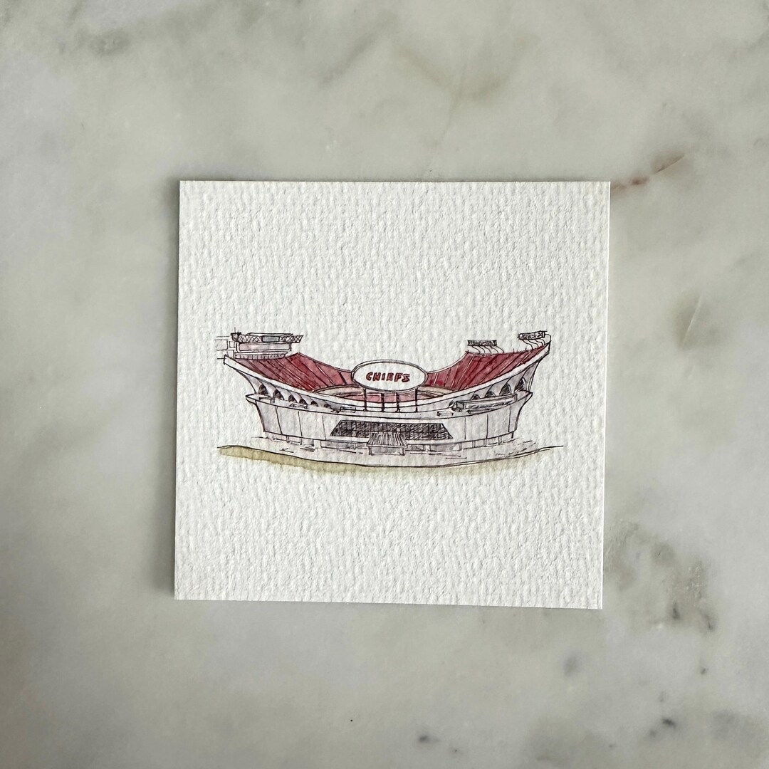 Chiefs Arrowhead Geha Stadium Painting, Hand-painted, Print of ...
