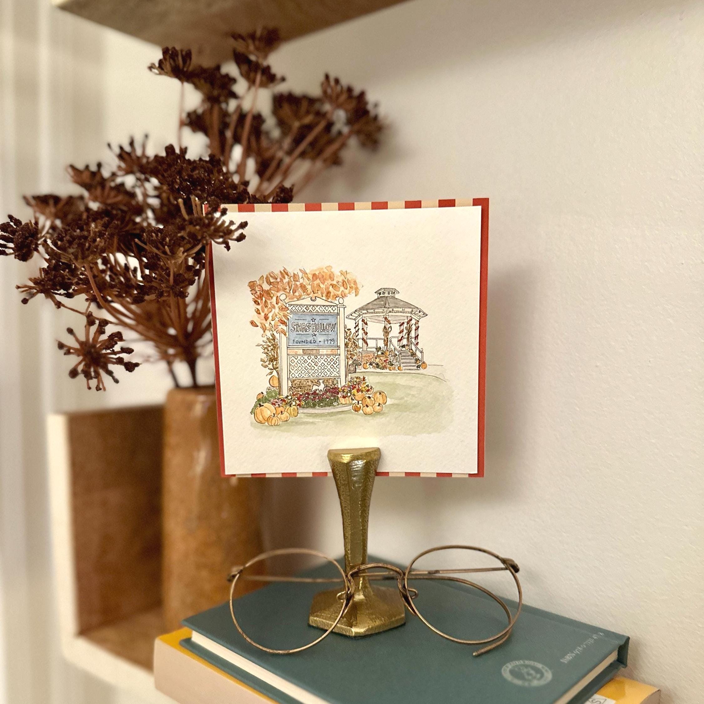 Stars Hollow, Gilmore Girls, Hand-painted, Print of Watercolor Painting ...