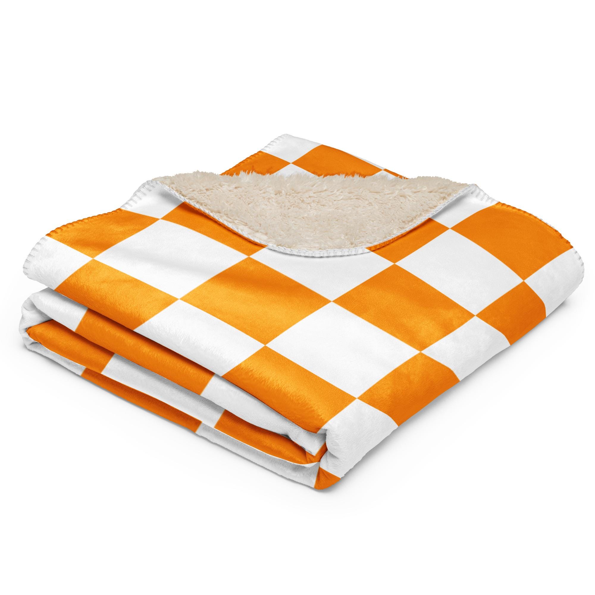 Tennessee Checkerboard Sherpa Blanket - Etsy