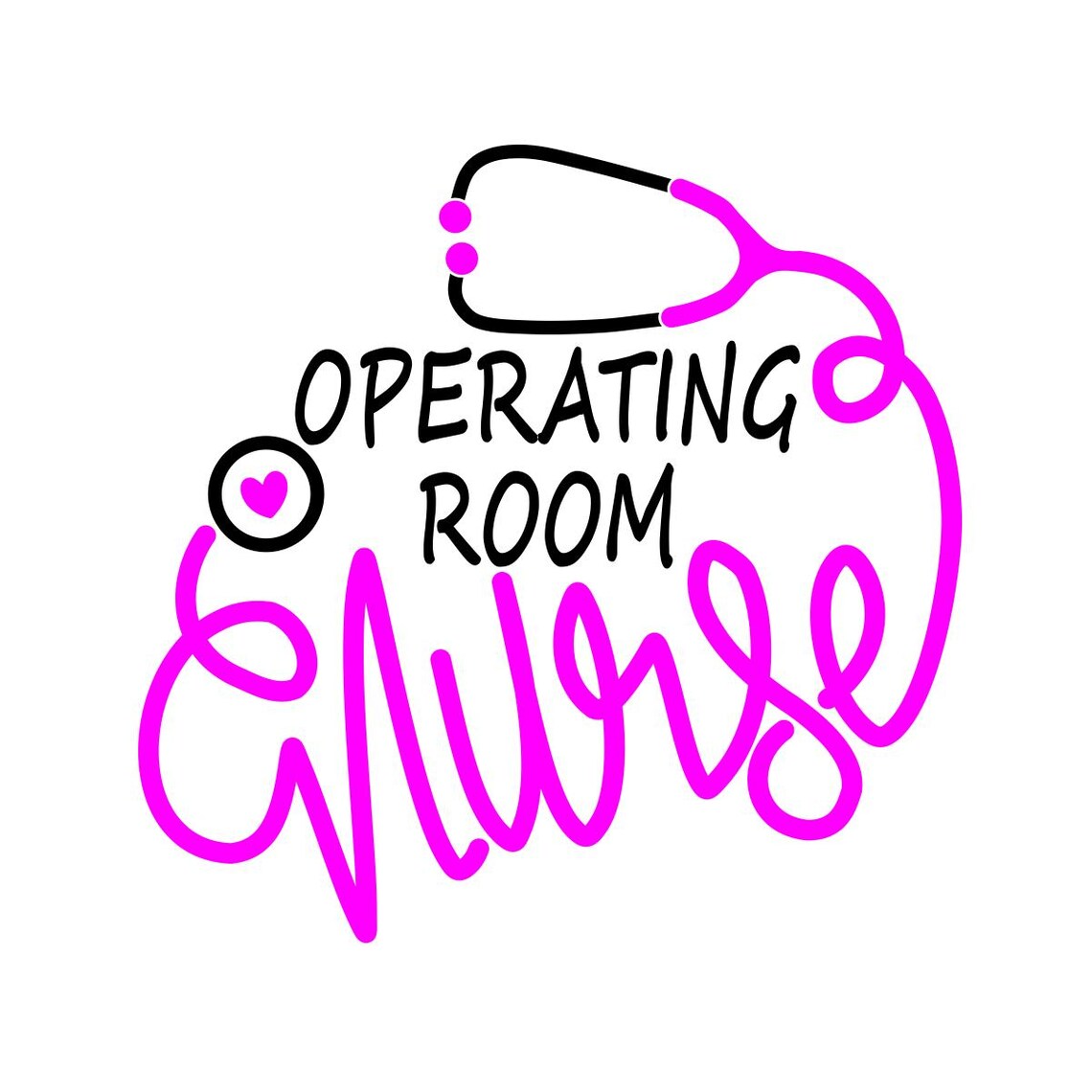 Emergency Operating Room Stethoscope Vector Cut File for Cricut ...