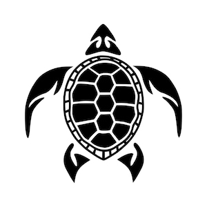 Hawaiian Tribal Turtle Dive Flag Scuba Vector Cut File for Cricut ...