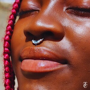 16G Moth Septum Ring | Stainless Steel Nose Piercing | Gothic Halloween ...