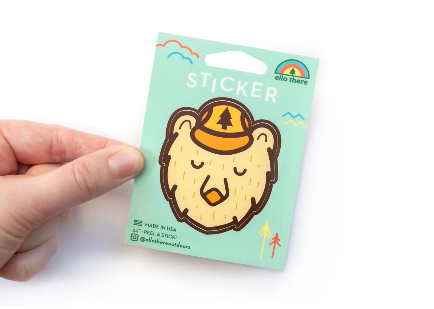 Ranger Bear Vinyl Sticker | Etsy