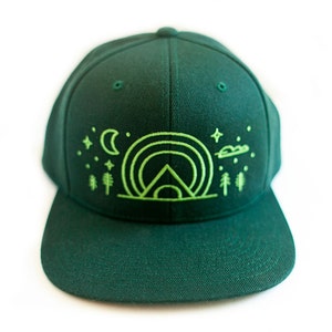 Embroidered Forest Baseball Cap - Etsy