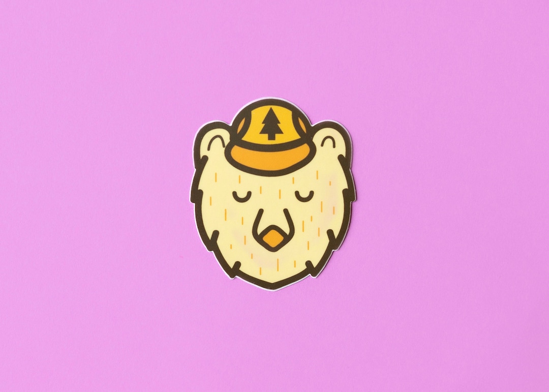 Ranger Bear Vinyl Sticker - Etsy