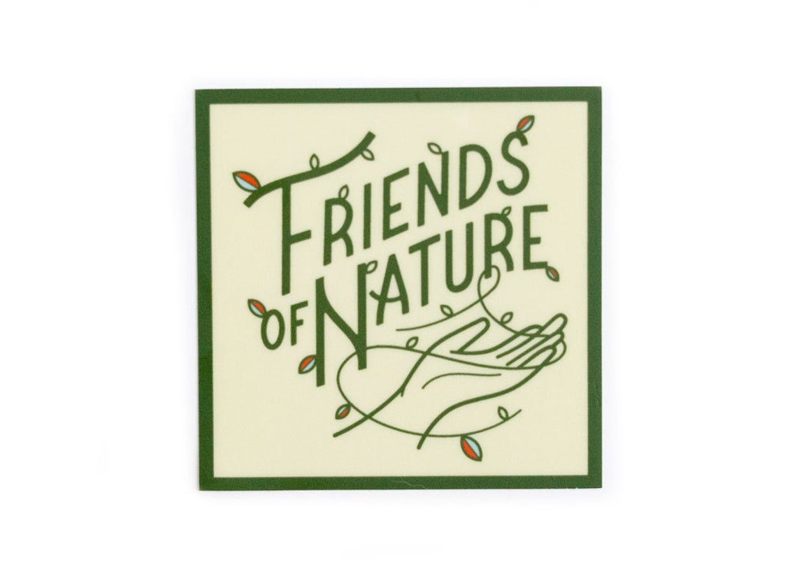 Friends of Nature Vinyl Sticker - Etsy
