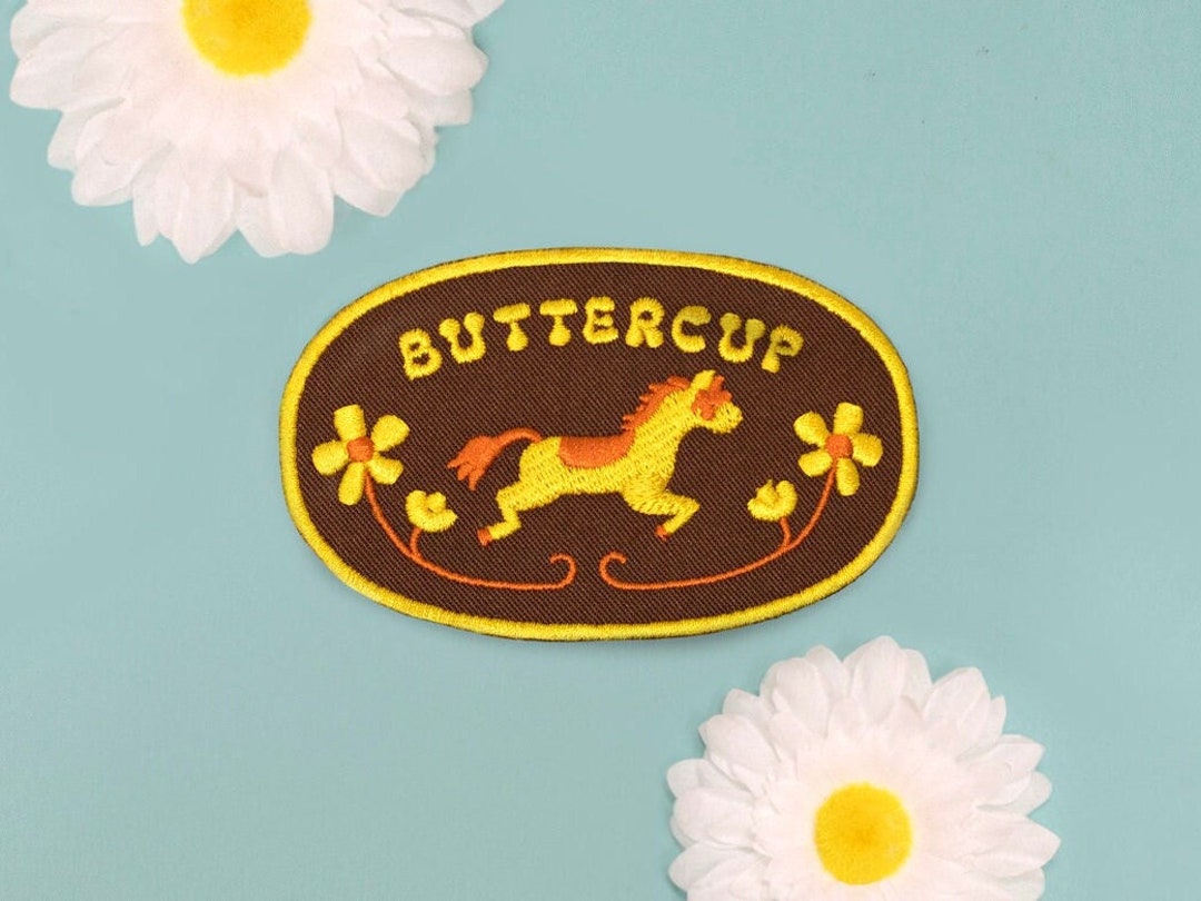 Buttercup Horse Patch - Embroidered Felt Instant Stick Patch - Etsy