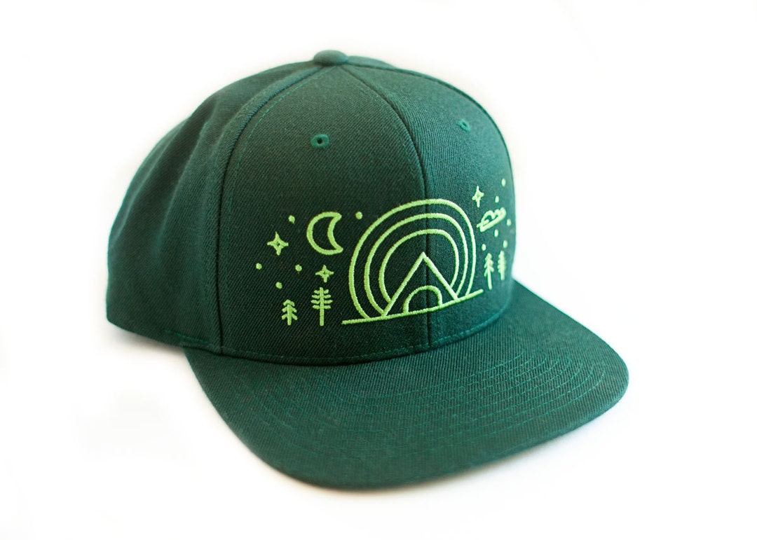 Embroidered Forest Baseball Cap - Etsy
