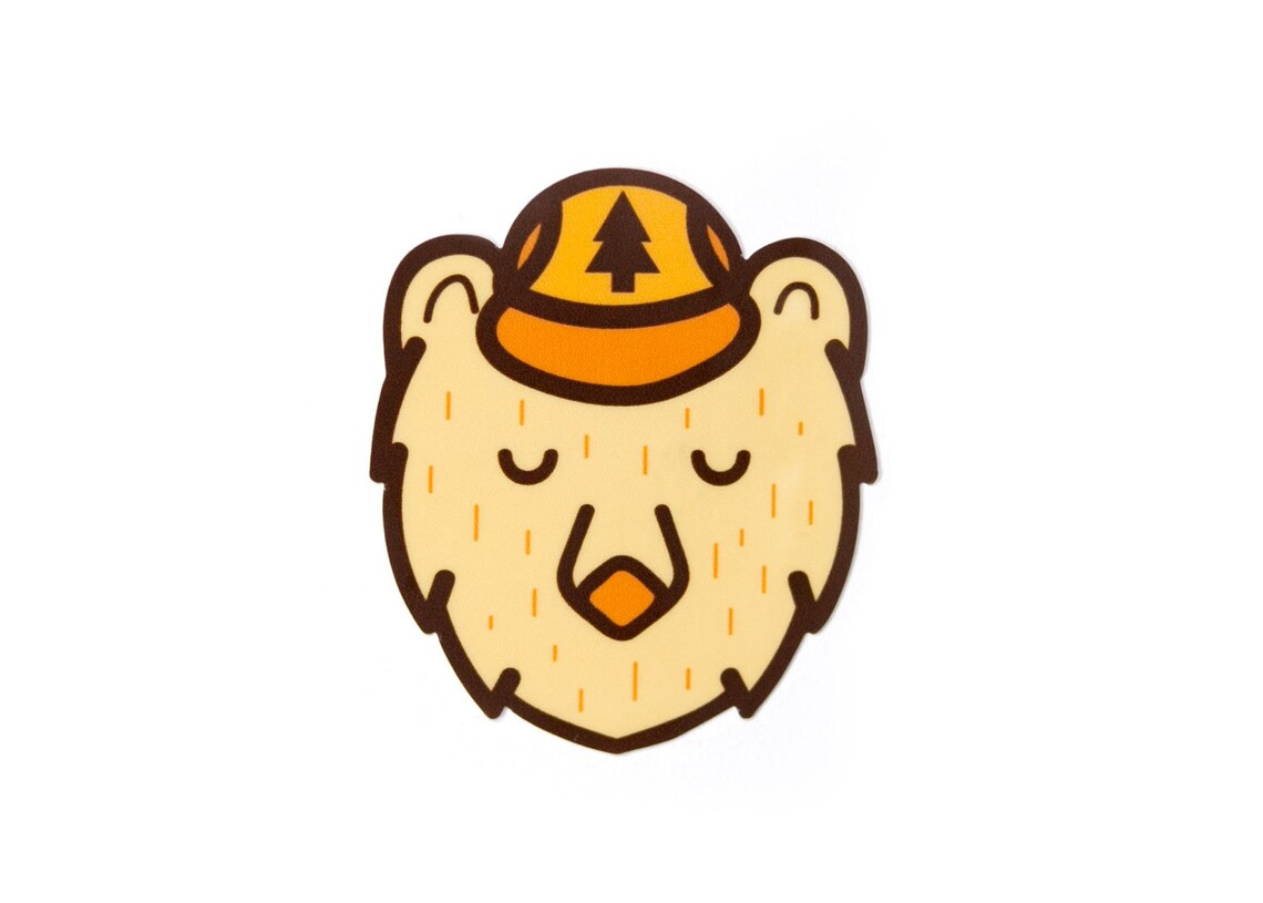 Ranger Bear Vinyl Sticker - Etsy