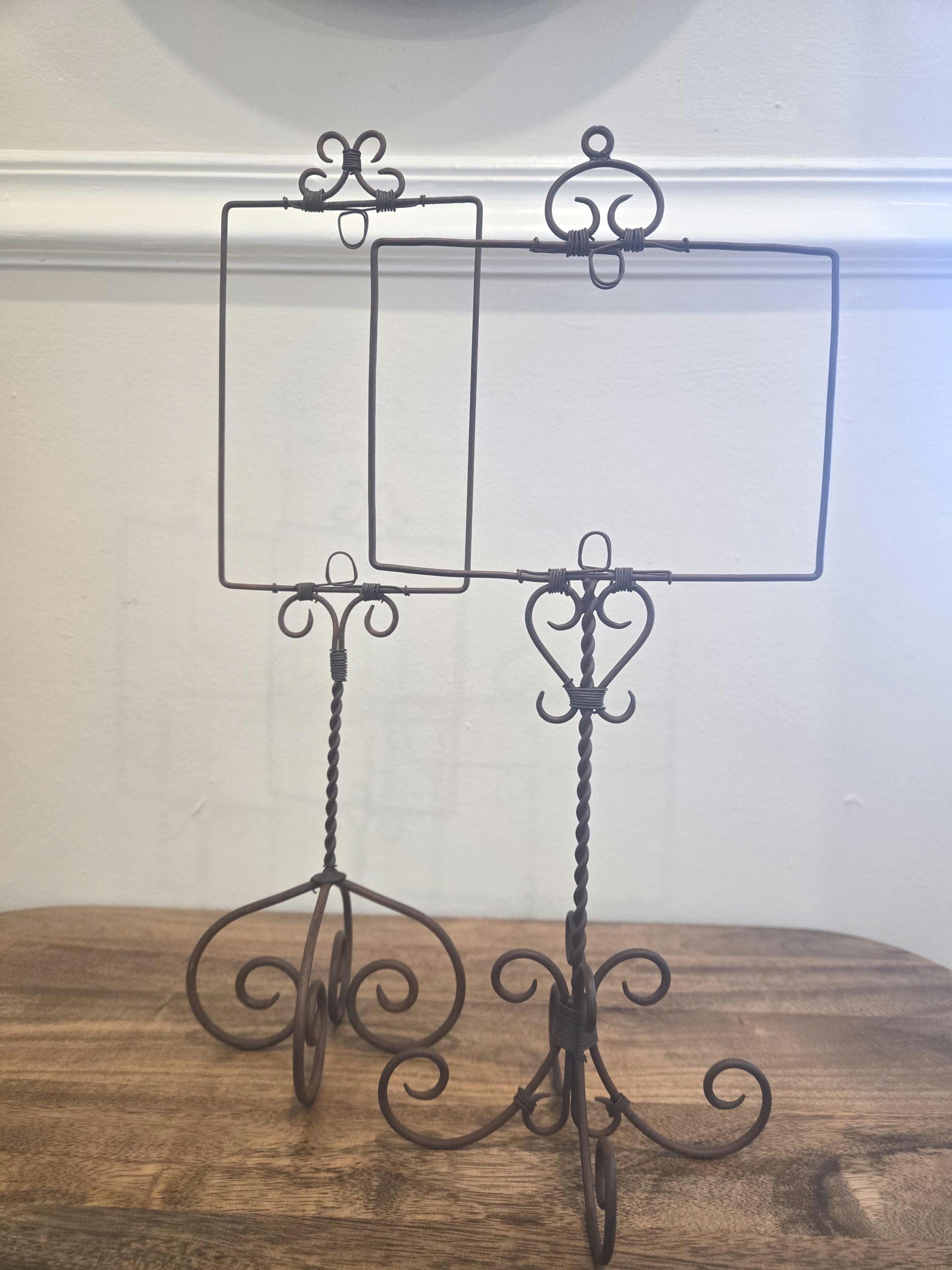 Vintage Rustic Wire 4X6 Picture Frames (set of 2) - Etsy