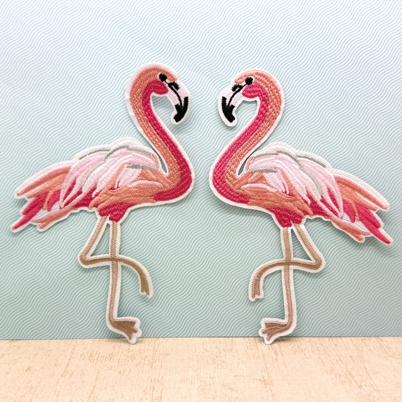 Flamingo Iron Patches - Etsy