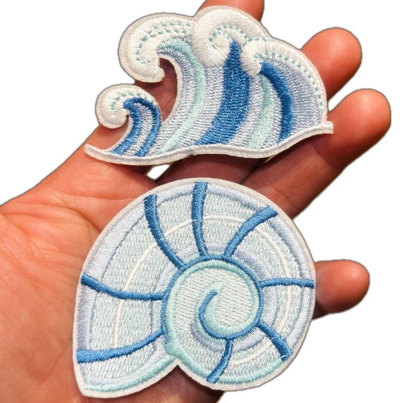Seashell Patches - Etsy