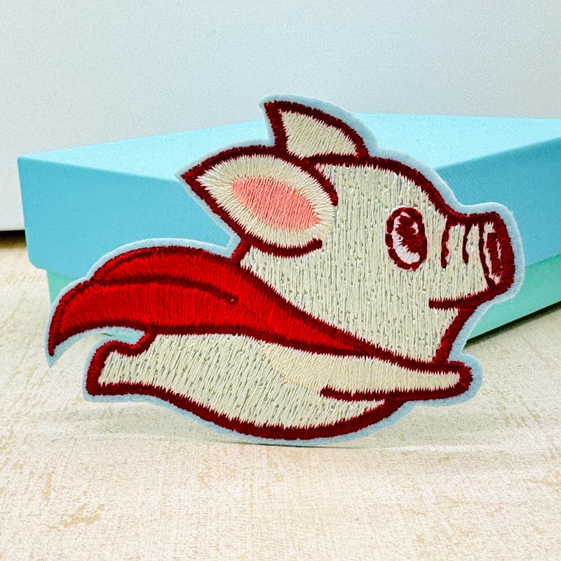 Iron on Pig Patch - Etsy