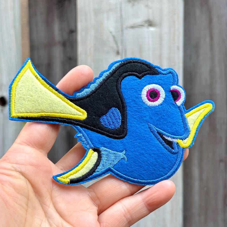 Nemo Iron on Patch 3.4"/4.6" Dory Iron on Patch Embroidered Fish Patch ...