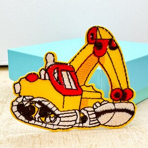 Set of 8 Truck Iron on Patch 2.8" Construction Vehicle Crane Patches Crane Truck Iron on Patch ...