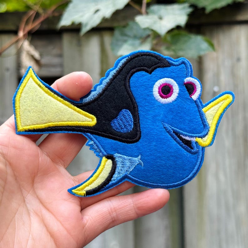 Nemo Iron on Patch 3.4"/4.6" Dory Iron on Patch Embroidered Fish Patch ...