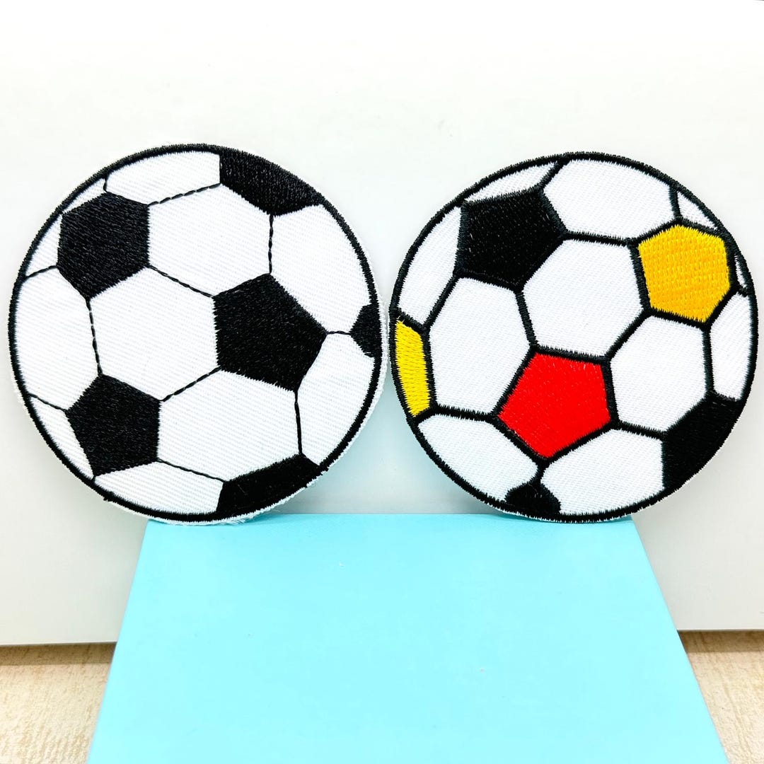 Soccer Ball Iron on Patch 2.75" Embroidered Soccer Ball Patch Boy Patch ...