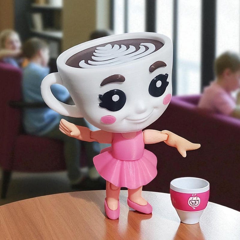 Ballerina Cappuccino Toy - Etsy UK
