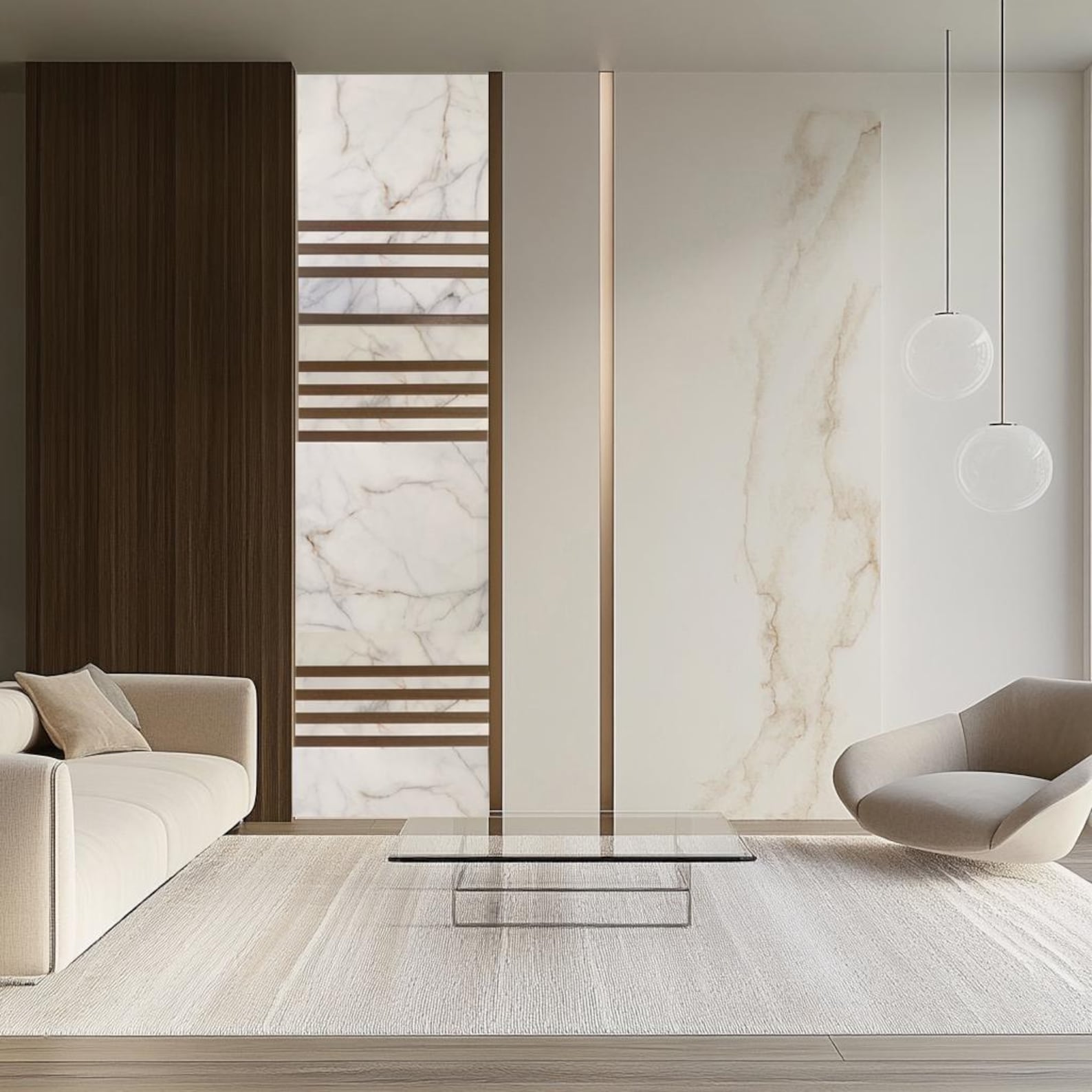 Luxury Marble and Wood Wall Panels: Modern Decorative Modules for ...