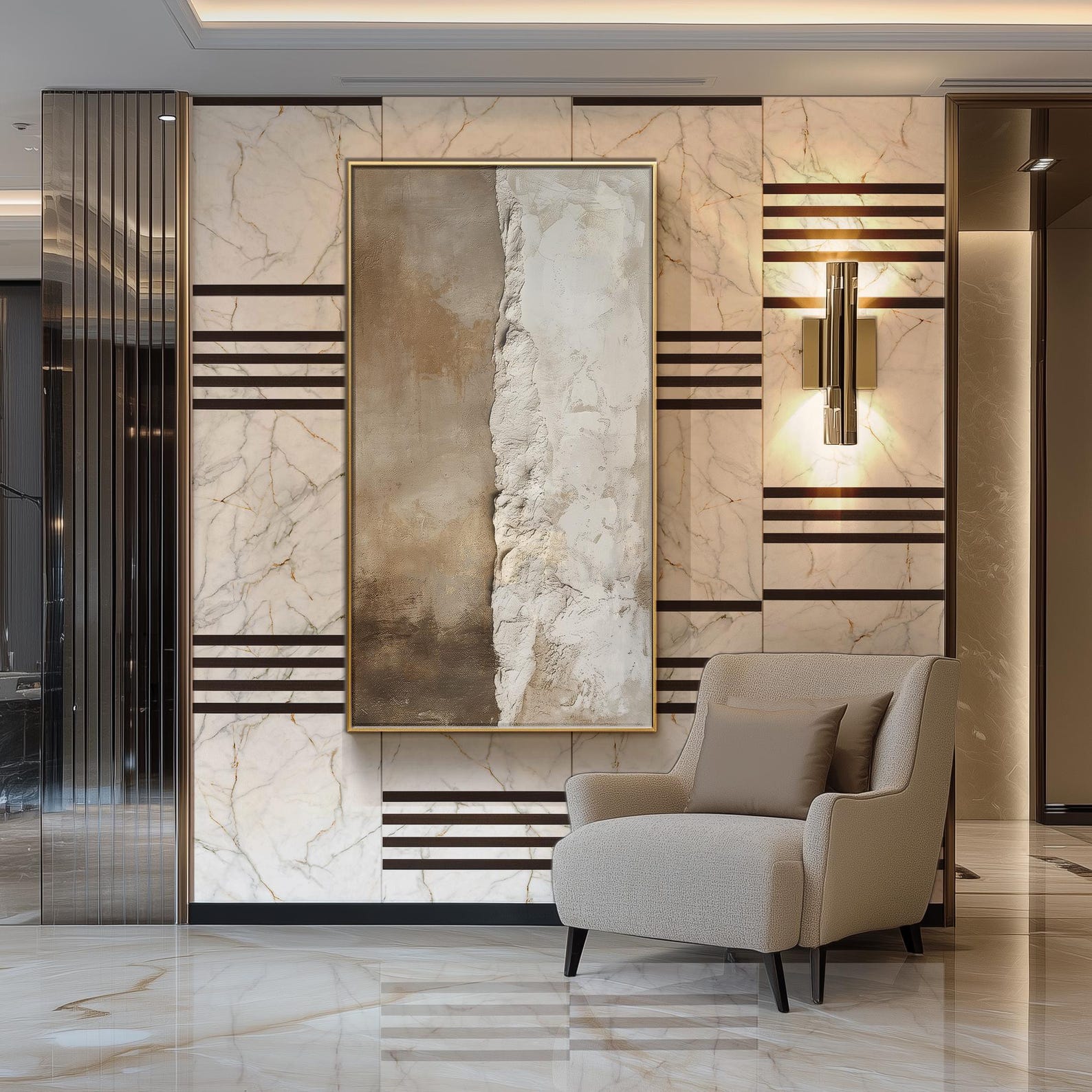 Luxury Marble and Wood Wall Panels: Modern Decorative Modules for ...