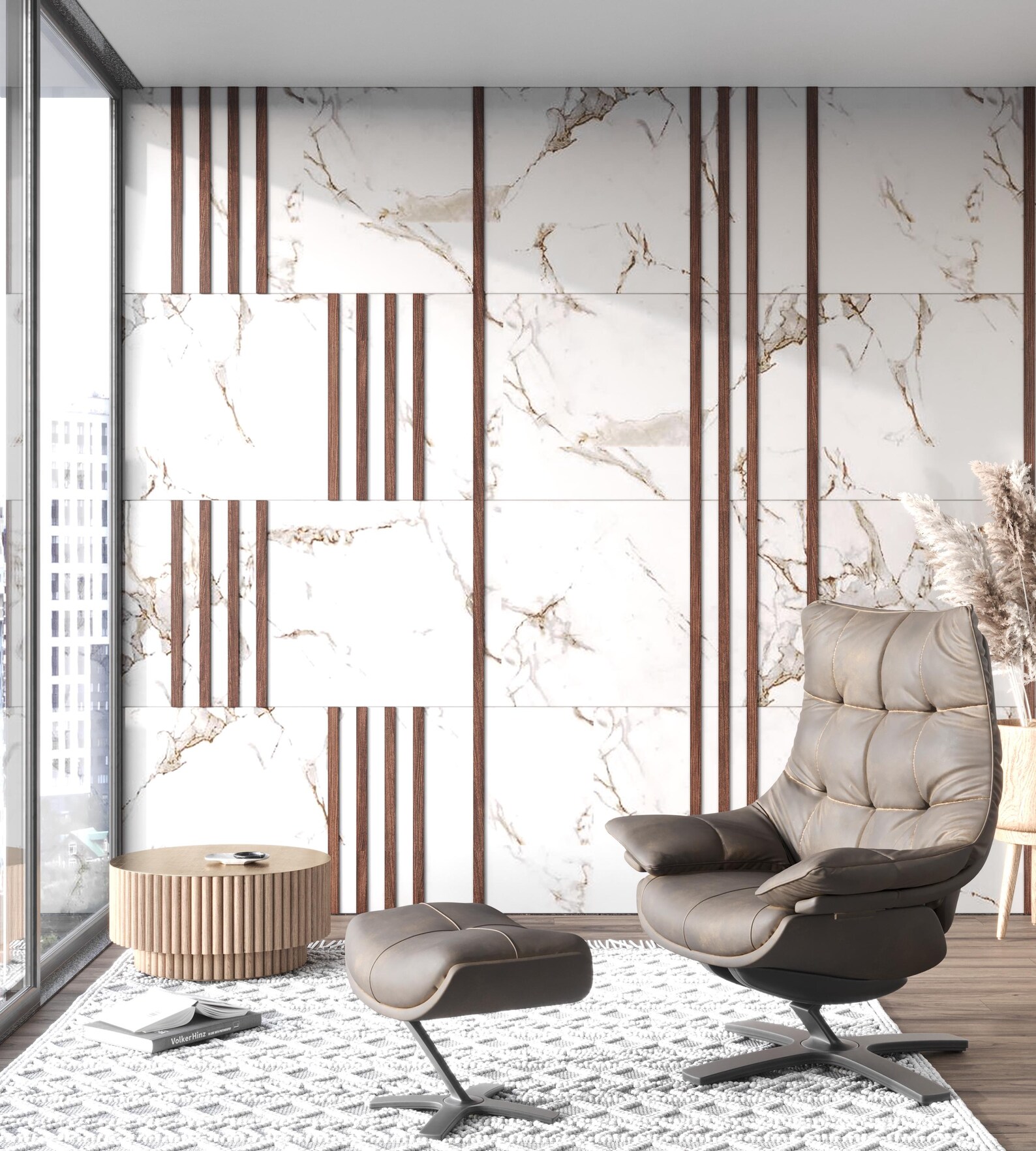 Luxury Marble and Wood Wall Panels: Modern Decorative Modules for ...