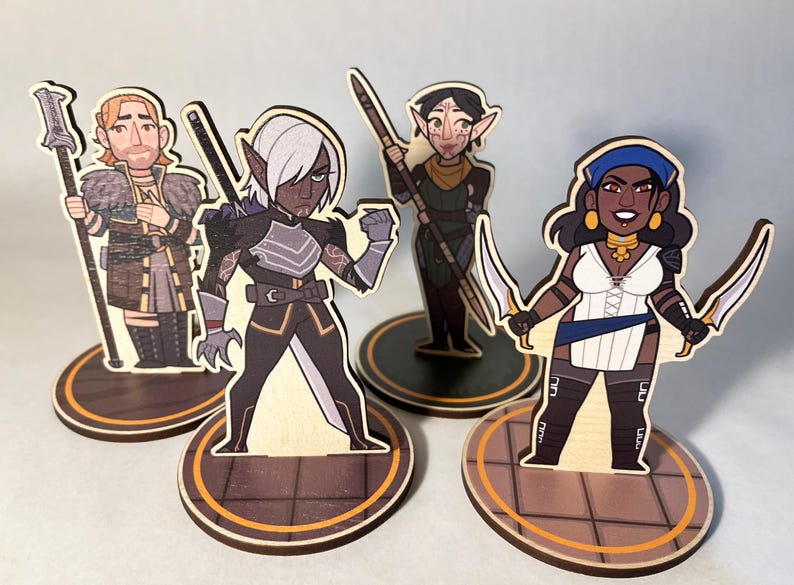 Dragon Age 2 Wooden Standees - Etsy
