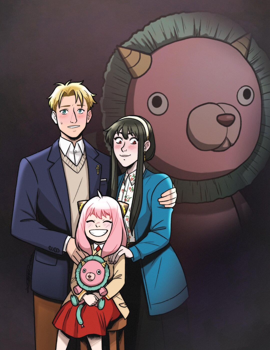 Spy X Family Awkward Portrait Print - Etsy