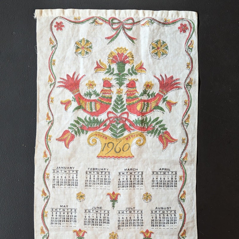 Tea Towel Calendar - Etsy