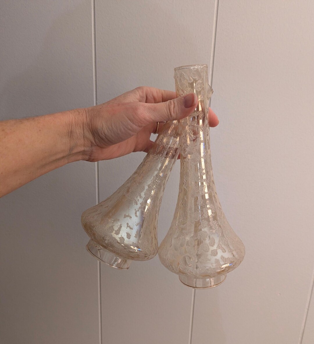 MCM Hurricane Lamp Glass Chimneys Replacement Lamp Shades Classic Decor ...