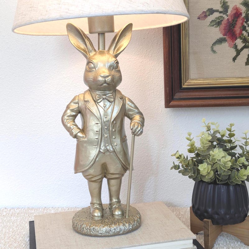 Rabbit Lamp - Etsy