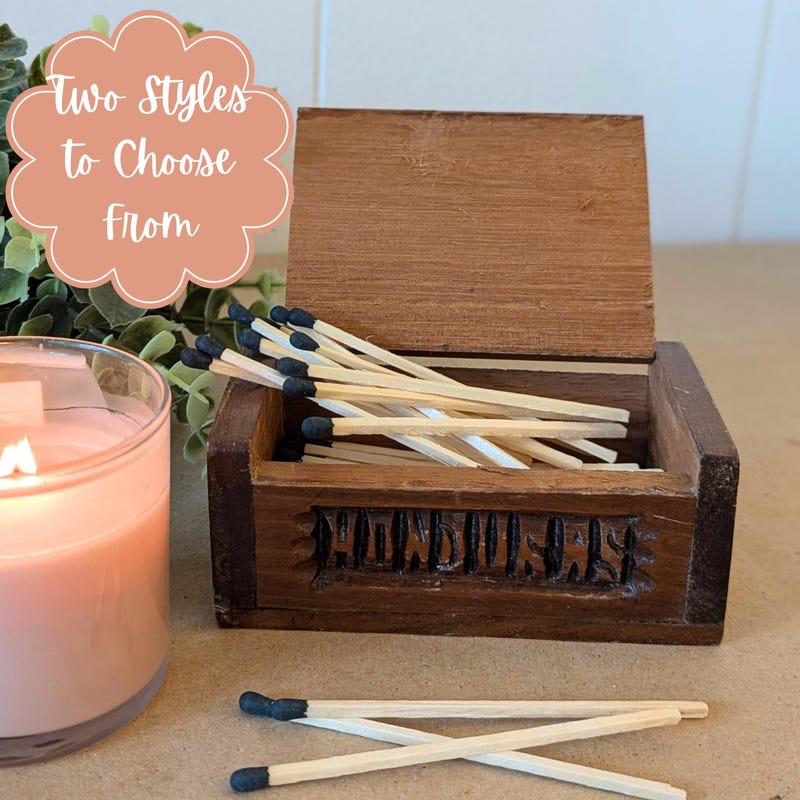 Wooden Match Holder - Etsy
