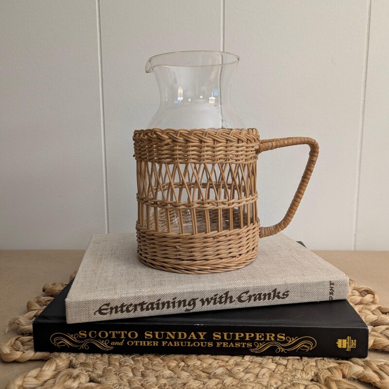 Wicker Pitcher - Etsy