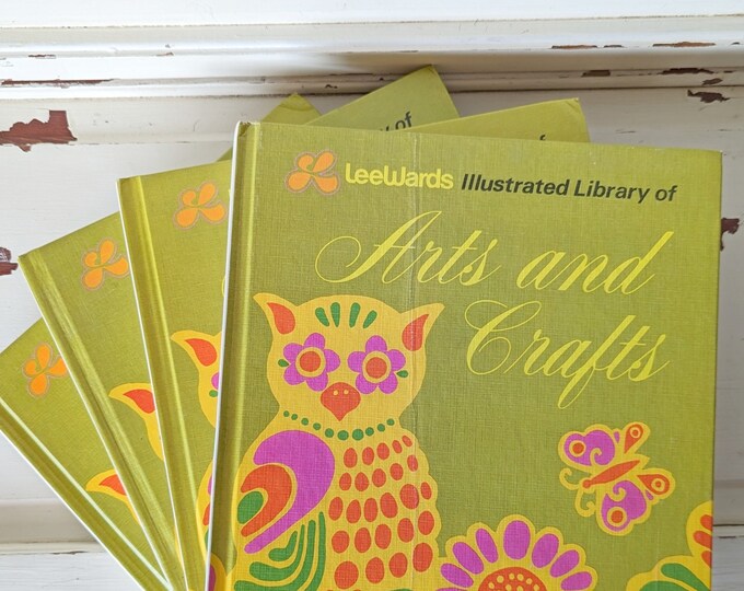 Vintage 1970s Illustrated Library of Arts and Crafts Books Volumes 1 ...
