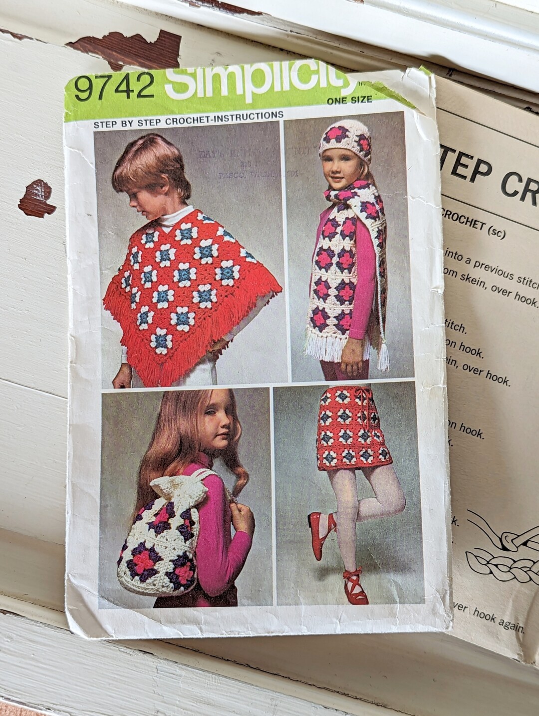 Vintage Simplicity Crochet Pattern Sizes 4 14 1970s Step - Etsy