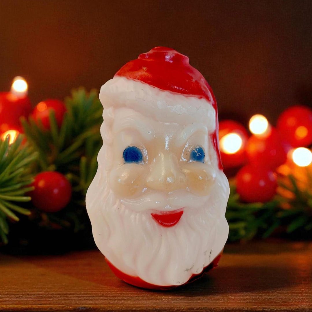 Vintage Gurley Candle Large Santa Claus Christmas Decor 6 Inch Holiday ...