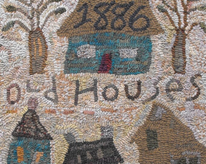 primitive patterns for rug hooking and by primitivespirit on Etsy