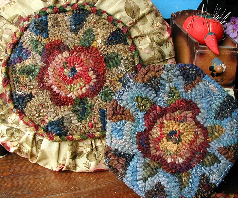 Rose Sewing Case and Pillow PDF Instant Download Pattern Set for Rug ...