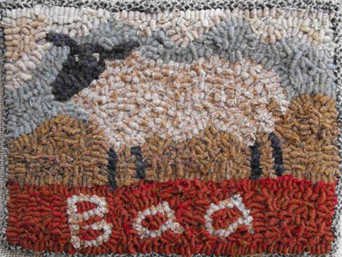 Sheep PDF instant download pattern set for rug hooking | Etsy