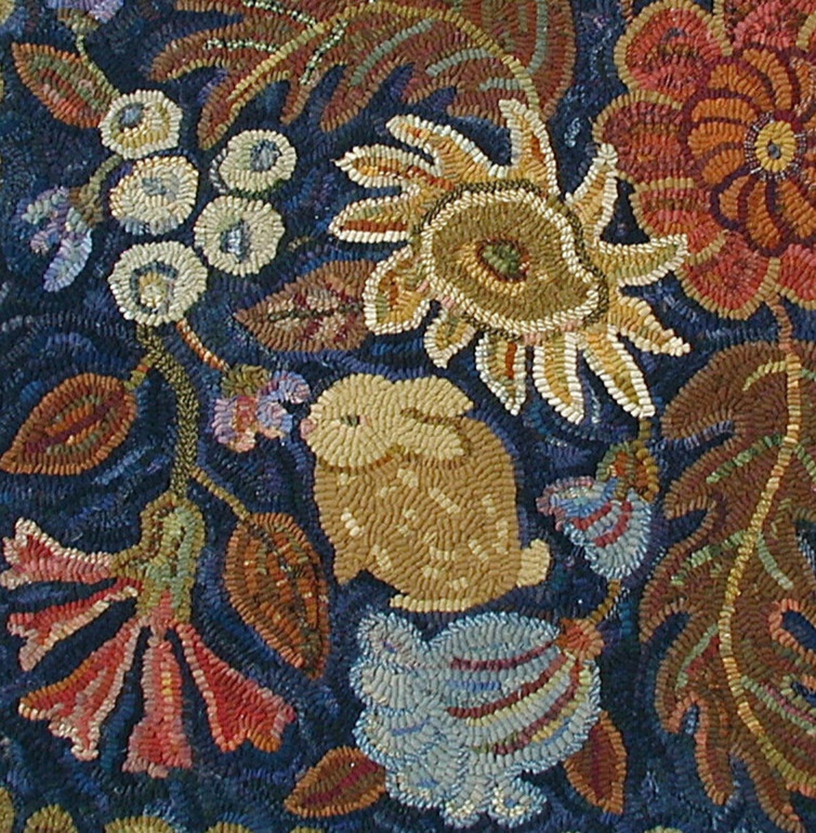 A Secret Garden in 2 Sizes Rug Hooking PATTERN ONLY Printed on - Etsy