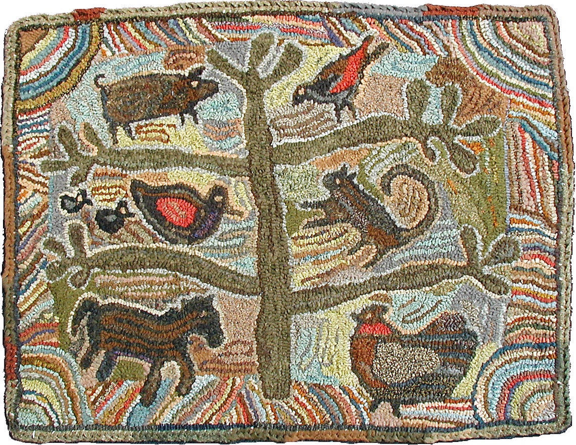 Animal Design//simple Gifts Rug Hooking PATTERN Only//primitive Tree ...